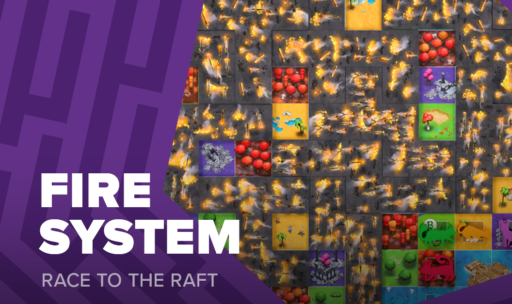 The fire system in Race to the Raft - The City of Games