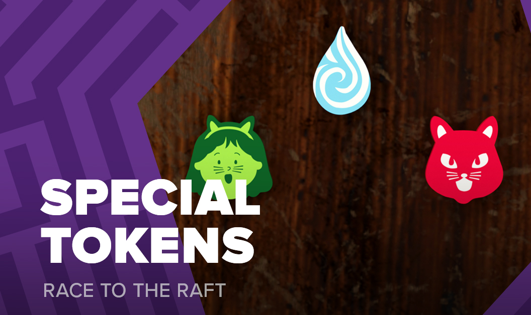 Special tokens in Race to the Raft - The City of Games