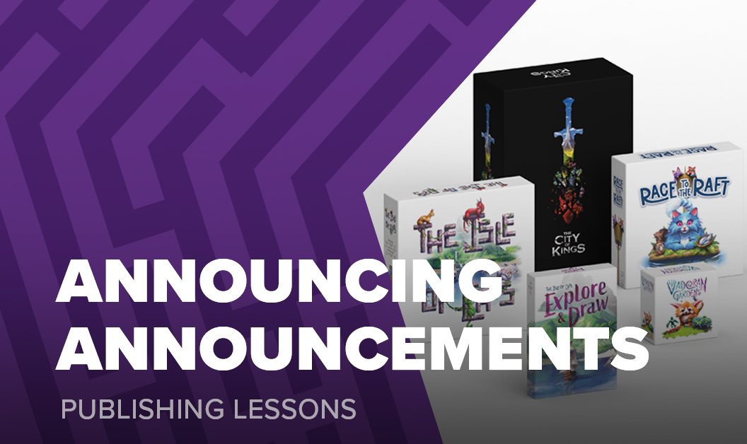 Announcing announcements - The City of Games